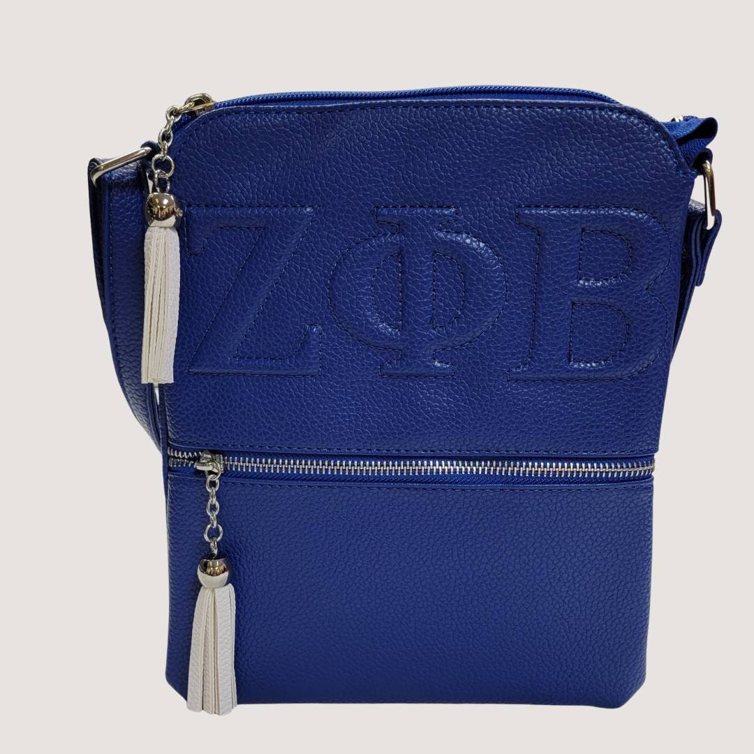 Zeta Phi Beta Crossbody Bag Blue - Etsy