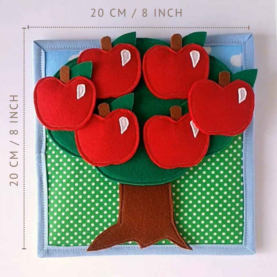 Felt Busy Book Quiet Felt Book Sensory Felt Book Silent Toy 1 Page ...