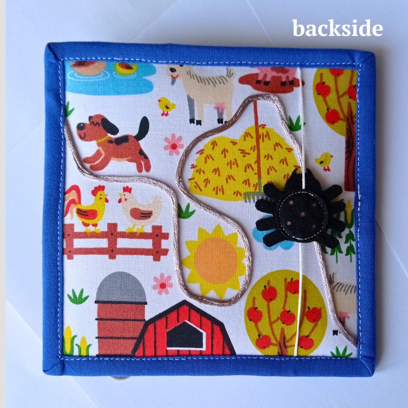 Itsy Bitsy Spider, Incy Wincy Spider 1 Page Quiet Book Educational Toy ...