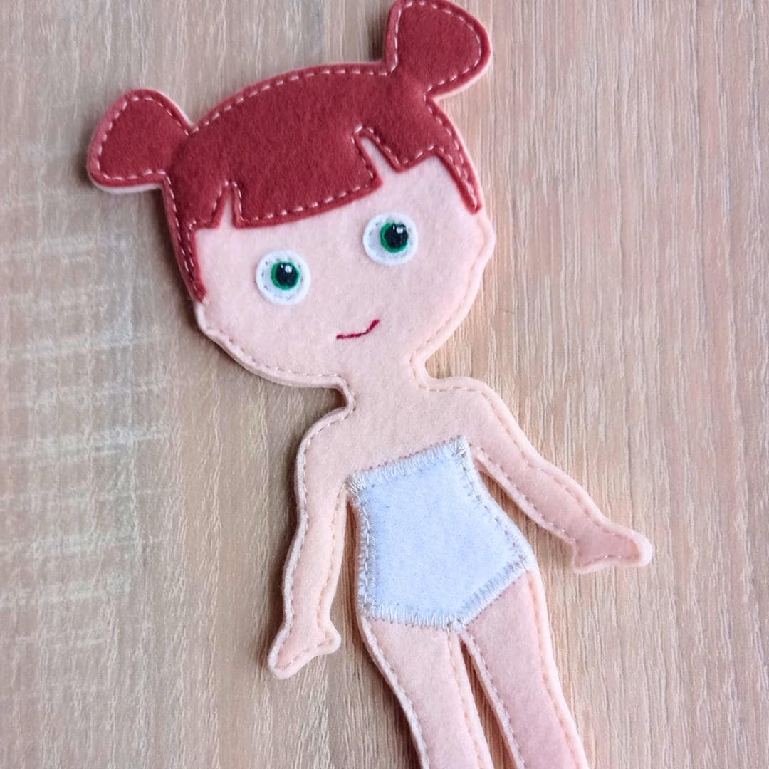 Felt Dress-up Doll: 15cm Pretend Play Set With 6 Outfits - Etsy UK