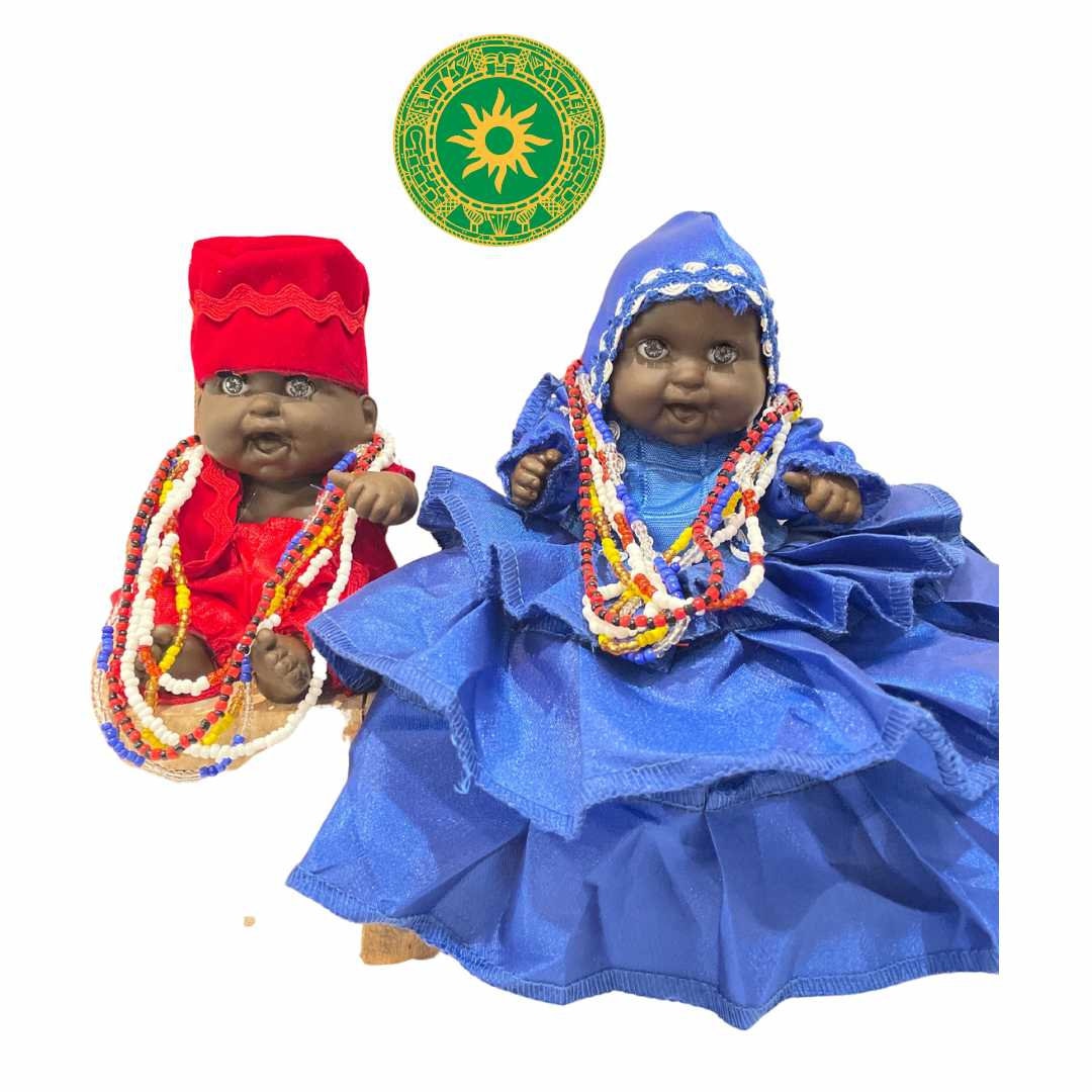 Ibeyis DOLLS 6" (jimaguas) Red and Blue - Etsy