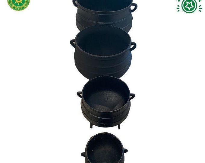 Steel Pot 8l Hand Forged, Large Metal Witch's Cauldron, Medieval ...