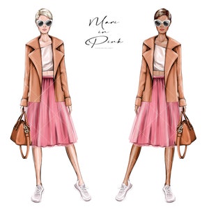 Dress up Doll Clipart, Dress up Girl, Paper Doll Clipart, Dress Me Up ...