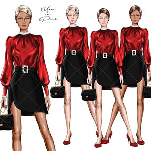 Dress up Doll Clipart, Dress up Girl, Paper Doll Clipart, Dress Me Up ...