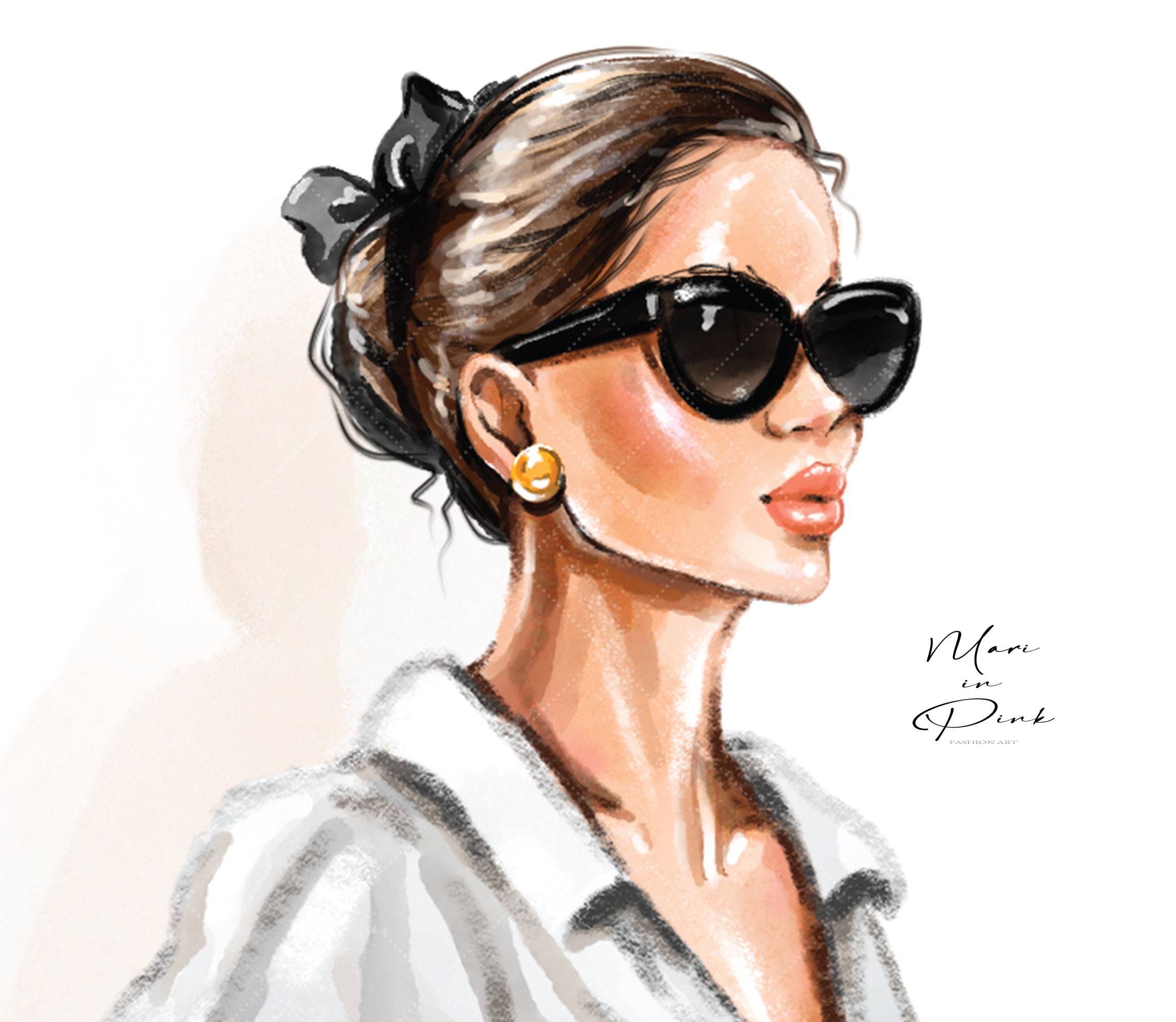 Watercolor Woman, Watercolor Girl, Fashion Clipart, Girl Clipart ...