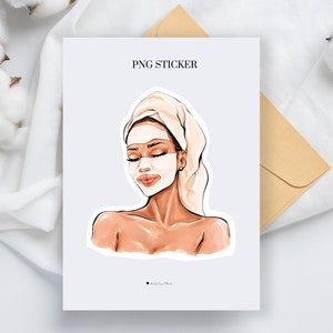 Digital Stickers, Self-care Aesthetic Stickers, iPad Stickers, PNG ...