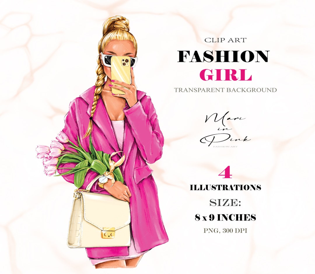 Fashion Girl Clipart, Girl PNG, Fashion Clipart, Fashion Illustration ...