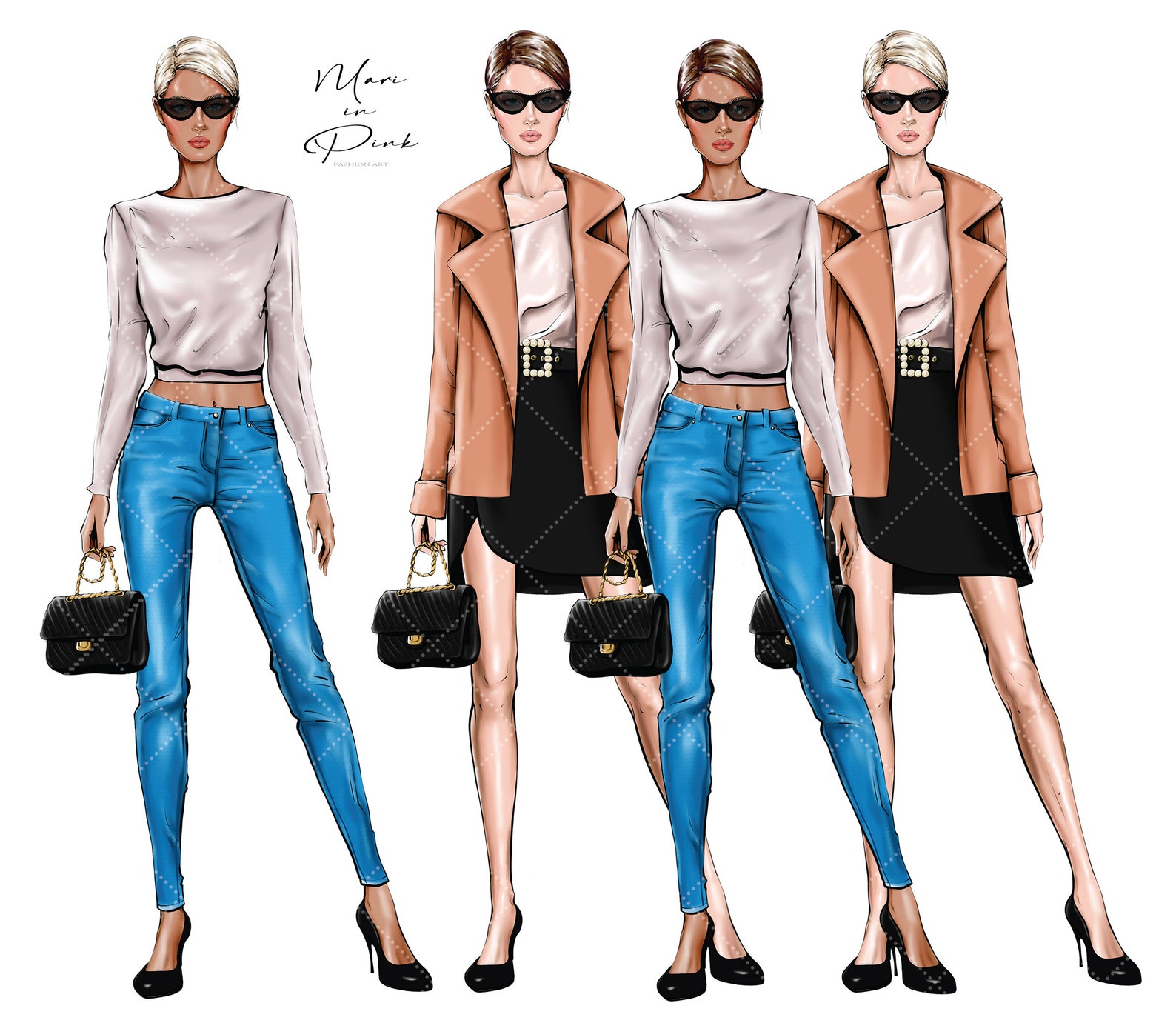 Dress up Doll Clipart, Dress up Girl, Paper Doll Clipart, Dress Me Up ...