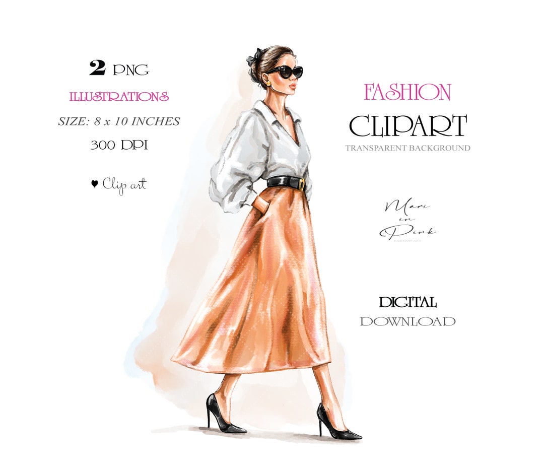 Watercolor Woman, Watercolor Girl, Fashion Clipart, Girl Clipart ...