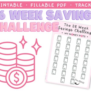 26 Week Savings Challenge 26 Week Savings Tracker 26 Week - Etsy