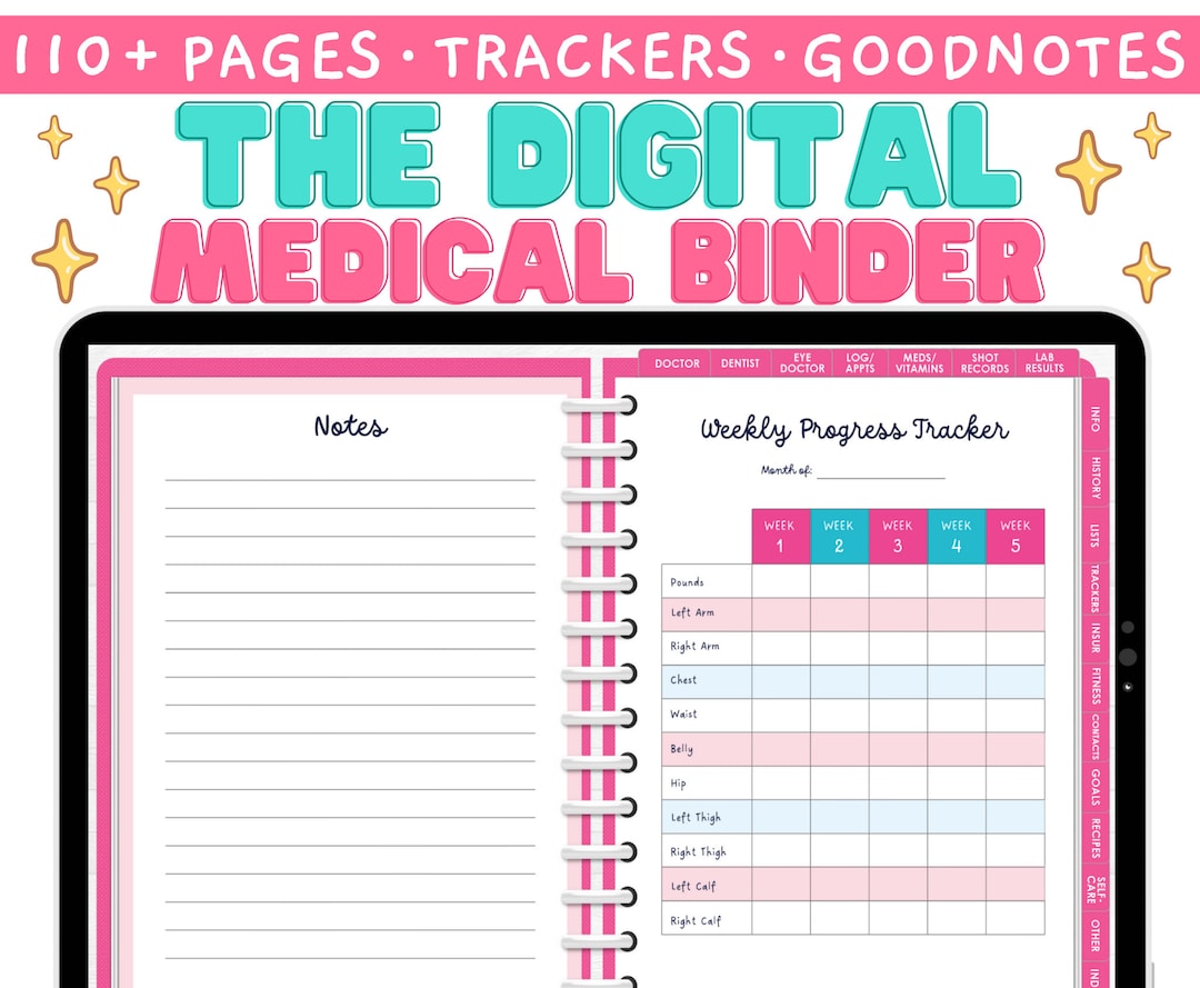 Digital Medical Binder Medical Binder Medical Planner Digital Planner ...