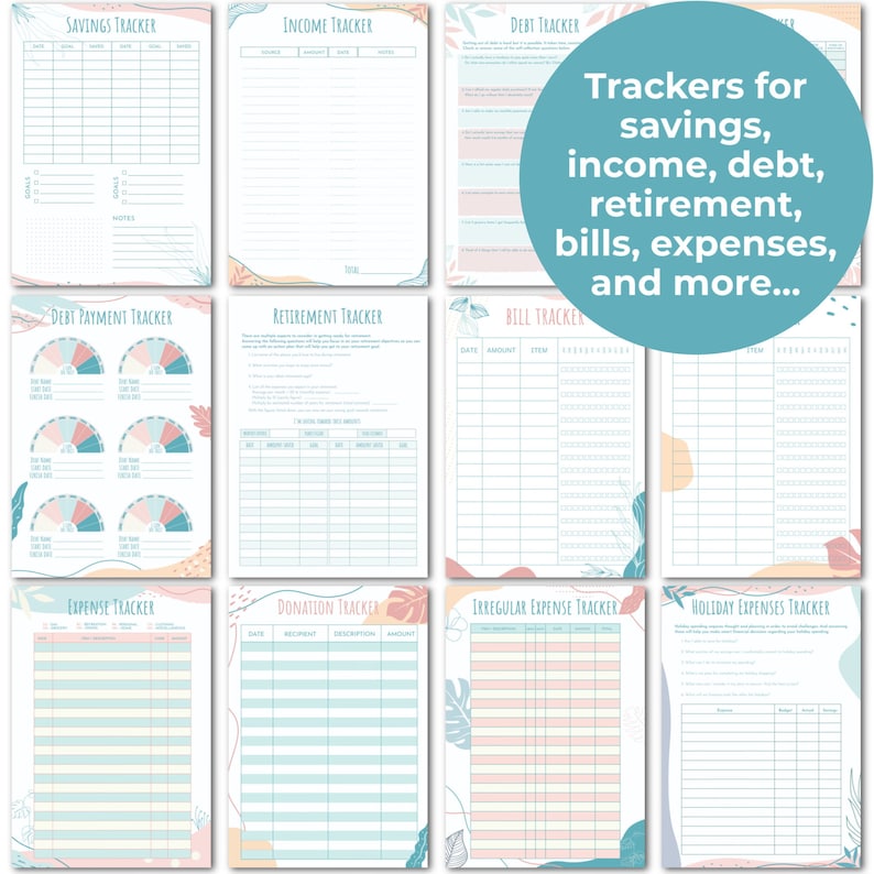 Digital Budget Planner Budget Planner Digital Finance - Etsy
