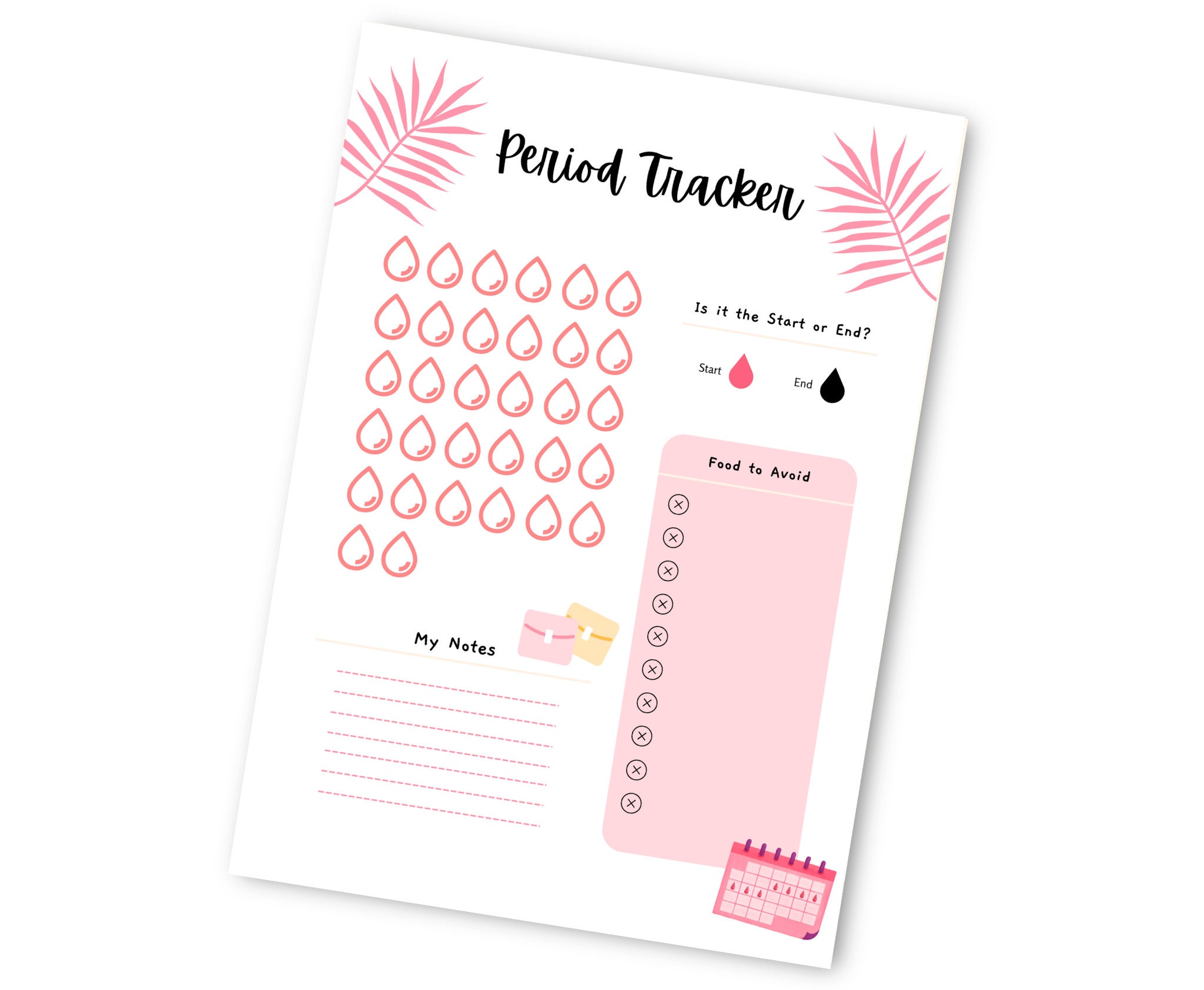 Period Tracker Period Tracker Printable Printable Period Tracker Period ...