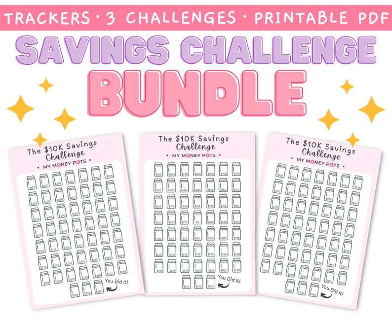 Savings Challenge Bundle 26 Week Savings Challenge 20k Savings ...