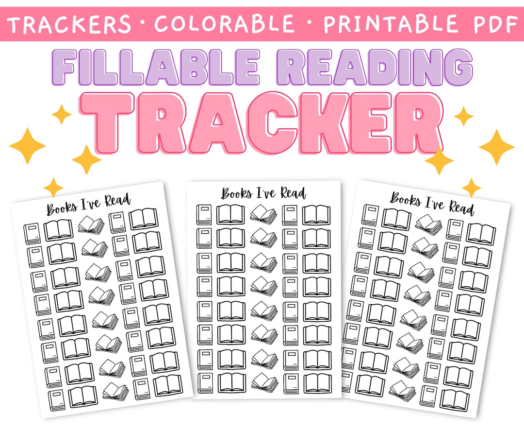 Reading Tracker Reading Tracker Printable Reading Log Book Tracker ...