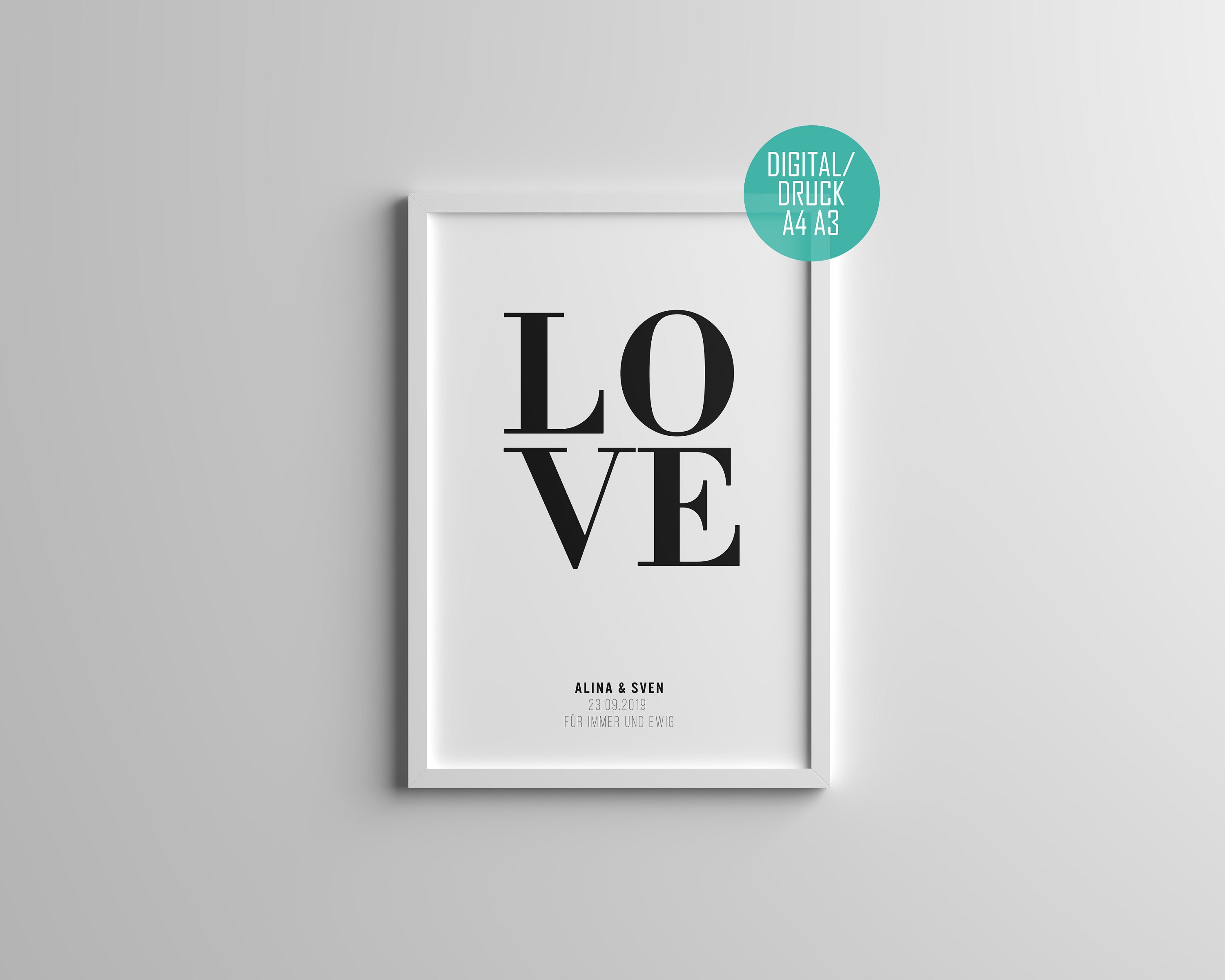 Customised Poster Wedding Gift Digital Print Gift for - Etsy