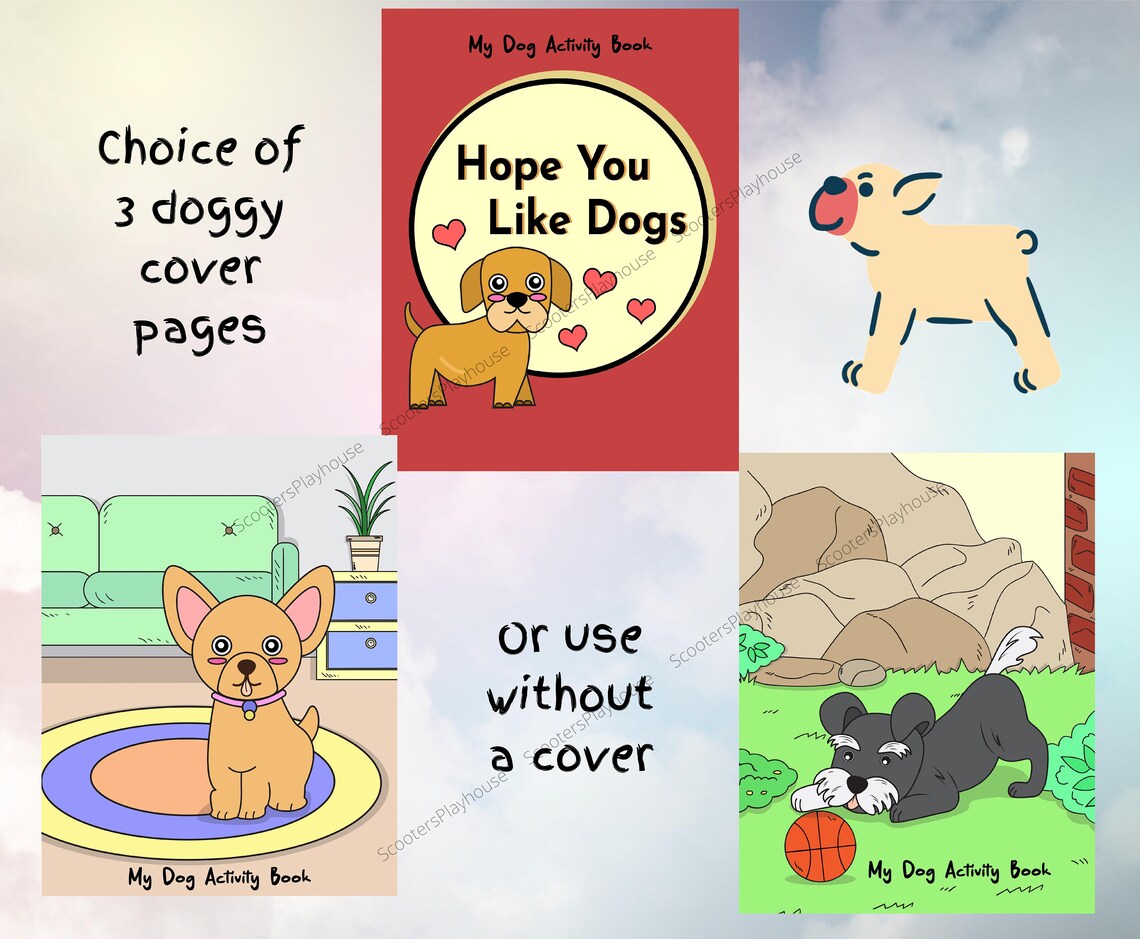 Dog Color Activity Activity Coloring Dog Kids Coloring - Etsy