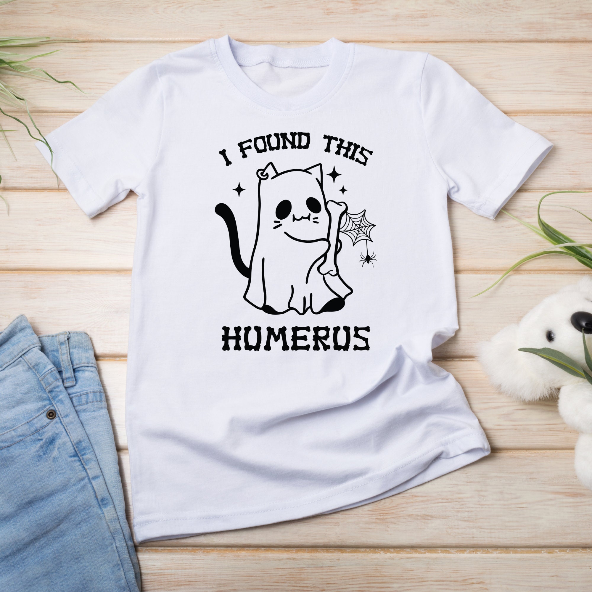 I Found This Humerus SVG Bone Joke Funny Ghost Cute Cat - Etsy