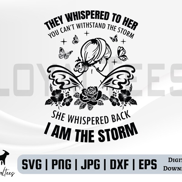 I Am the Storm Svg File - Etsy