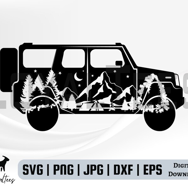Jeep Mountain Svg - Etsy