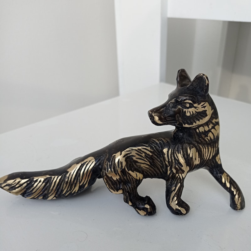 Fox Figurine - Etsy