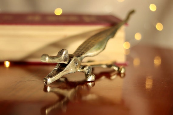 Vintage Crocodile Alligator Nut Craker Brass Home Decor - Etsy