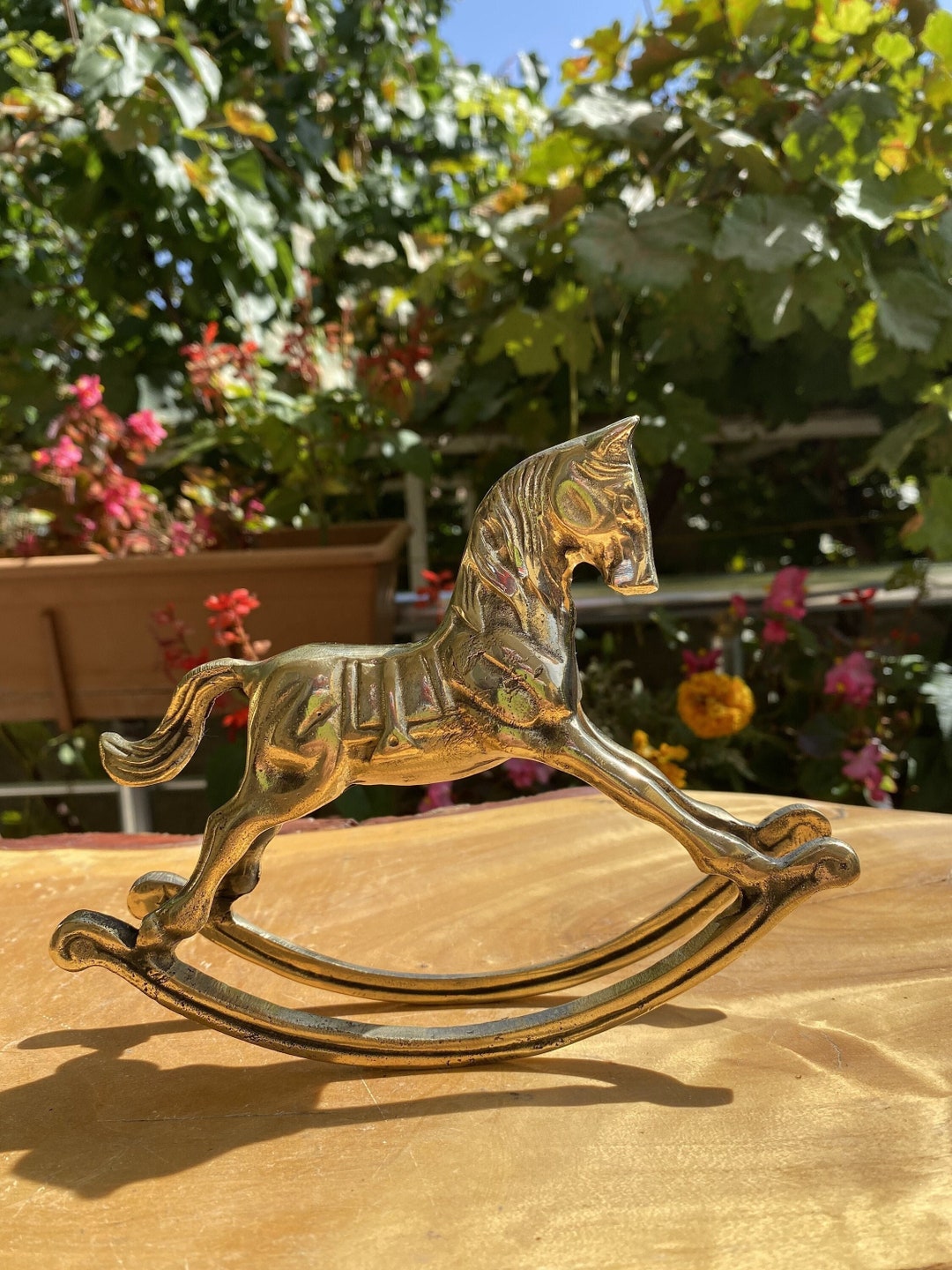 Cheyenne Frontier Days - Christmas Vintage Brass Horse Figurine ...