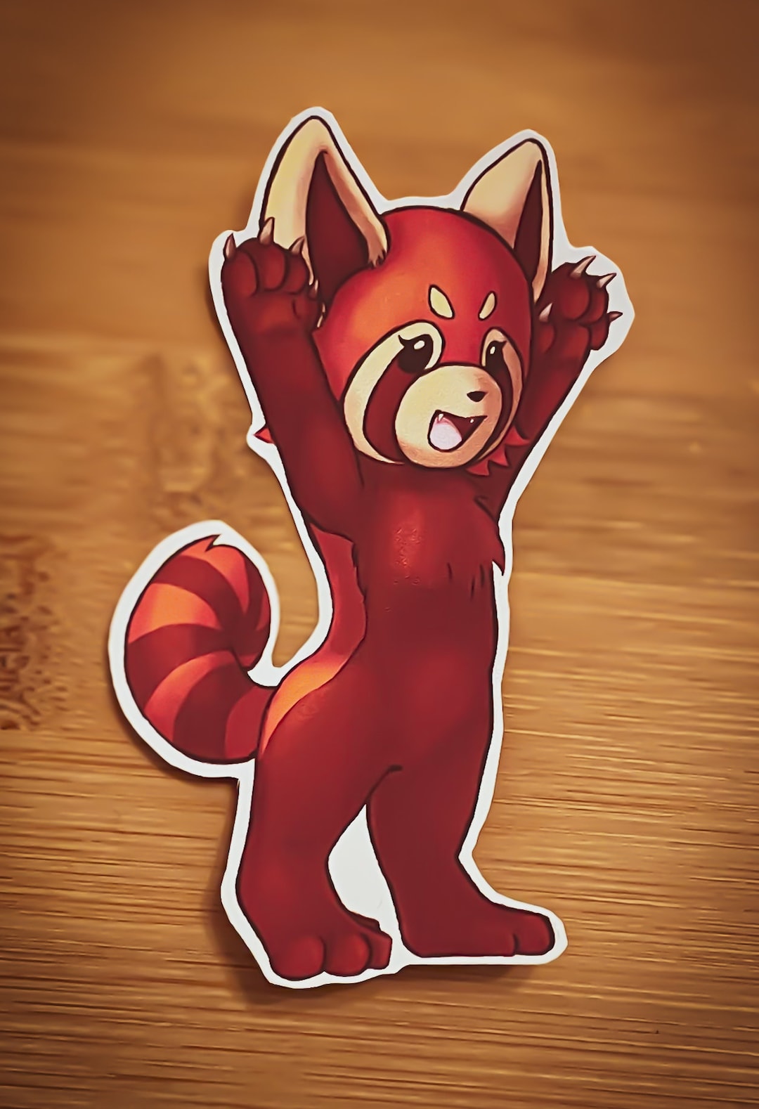 Red Panda Sticker rawr - Etsy