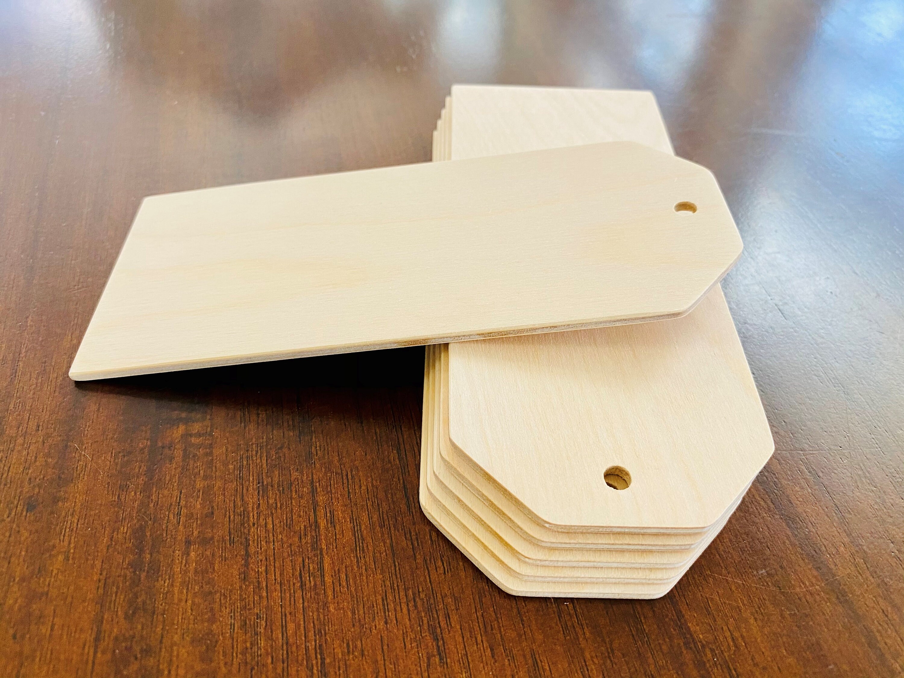 6 x 2.5 Blank Wood Tag Wood Gift Tag Wooden Tag | Etsy