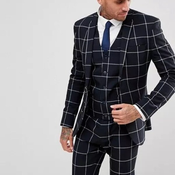 Plaid Suit Jacket - Etsy