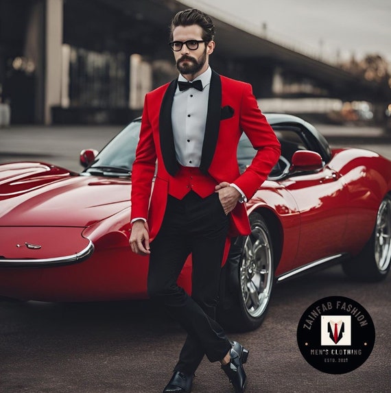 Red White And Black Outfits For Guys