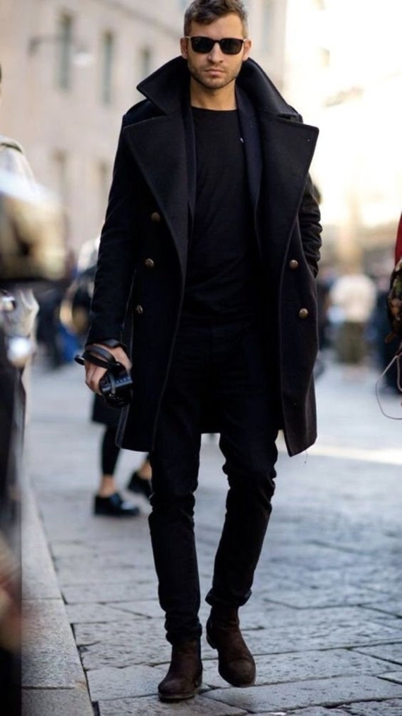 Black Trench Coat For Men Black Trench Coat For Men