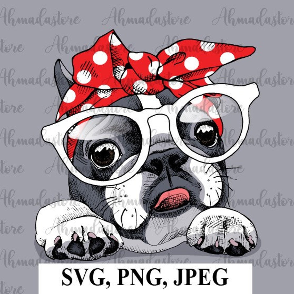 French bulldog bandana eps French bulldog eps French bulldog | Etsy