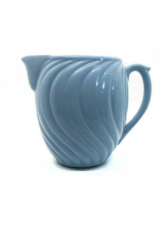 Small Vintage Pastel Blue Pitcher | Etsy
