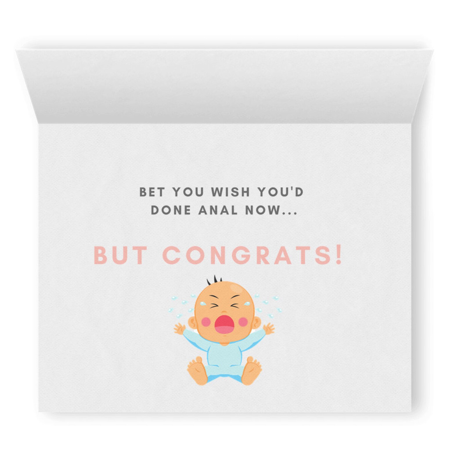 Congratulations on the New Baby Funny Card Sarcastic Card - Etsy