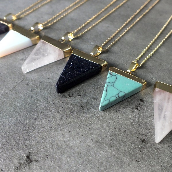 Triangle Crystal - Etsy