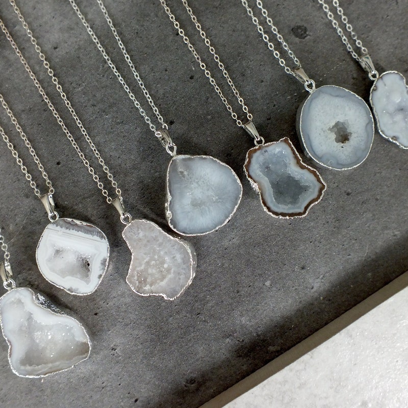 Geode Necklace - Etsy