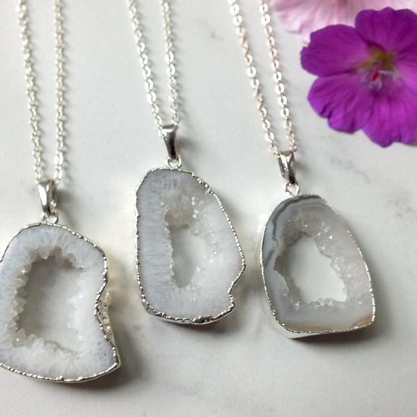 Geode Necklace - Etsy