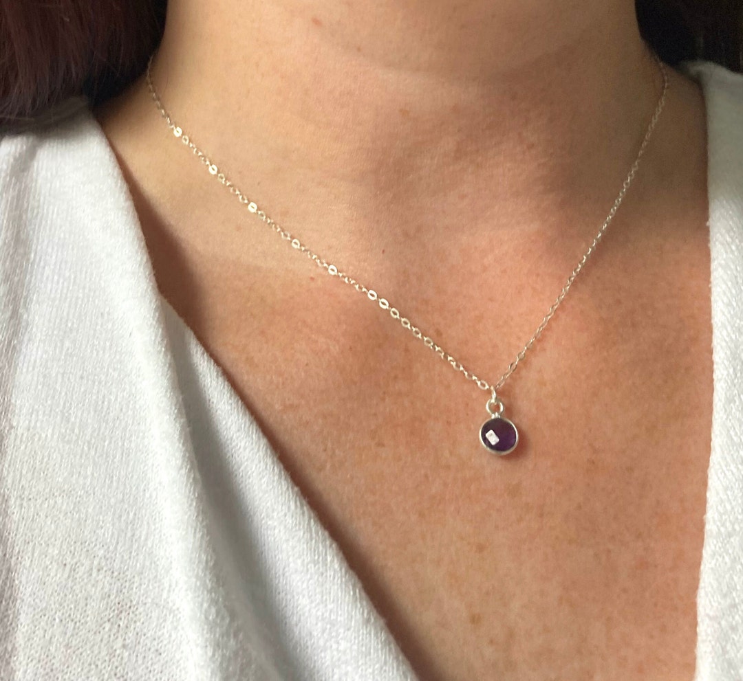 Collier en pierre délicate, pendentif en argent sterling ou en argent ...