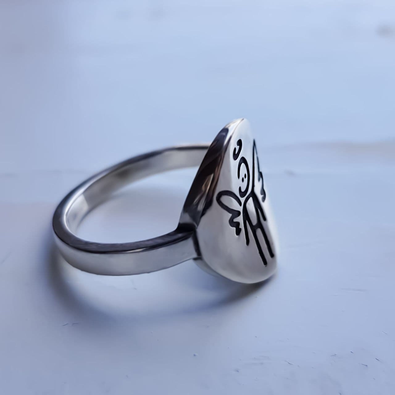 Angel Silver Ring. Guardian Angel Amulet. Angel Wings. Dainty - Etsy UK