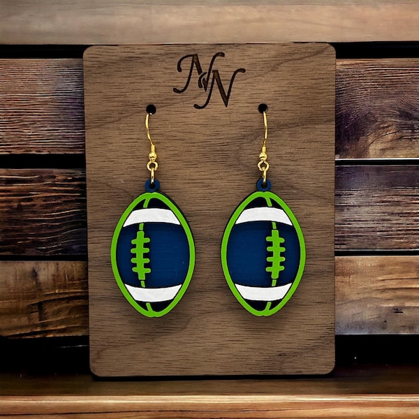 Seahawks Earrings - Etsy