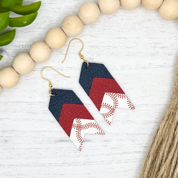 Navy and Red Chevron - Etsy