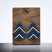 Double Sided. Grey, Blue and White Game Day Wooden Chevron Arrow ...