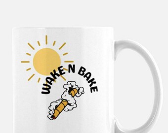 Wake and Bake Mug - Etsy