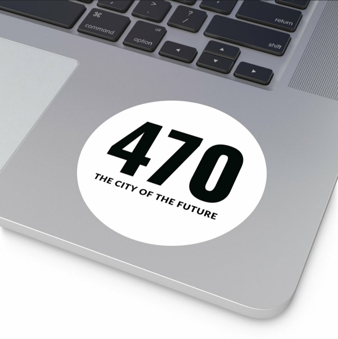 470 Area Code Sticker - Etsy