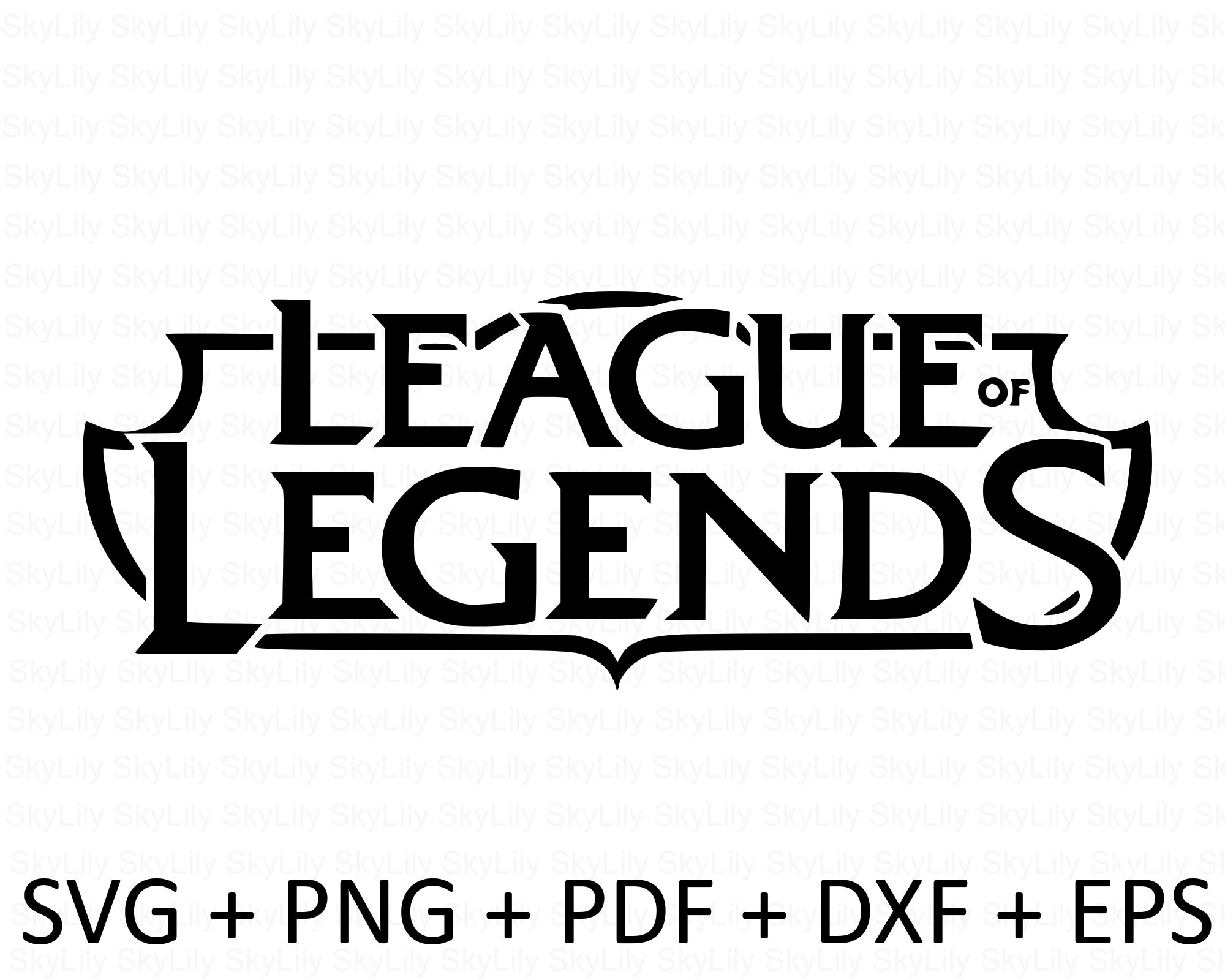 Logotipo de League of Legends SVG Svg Png Pdf Dxf Eps Cricut Cut File ...