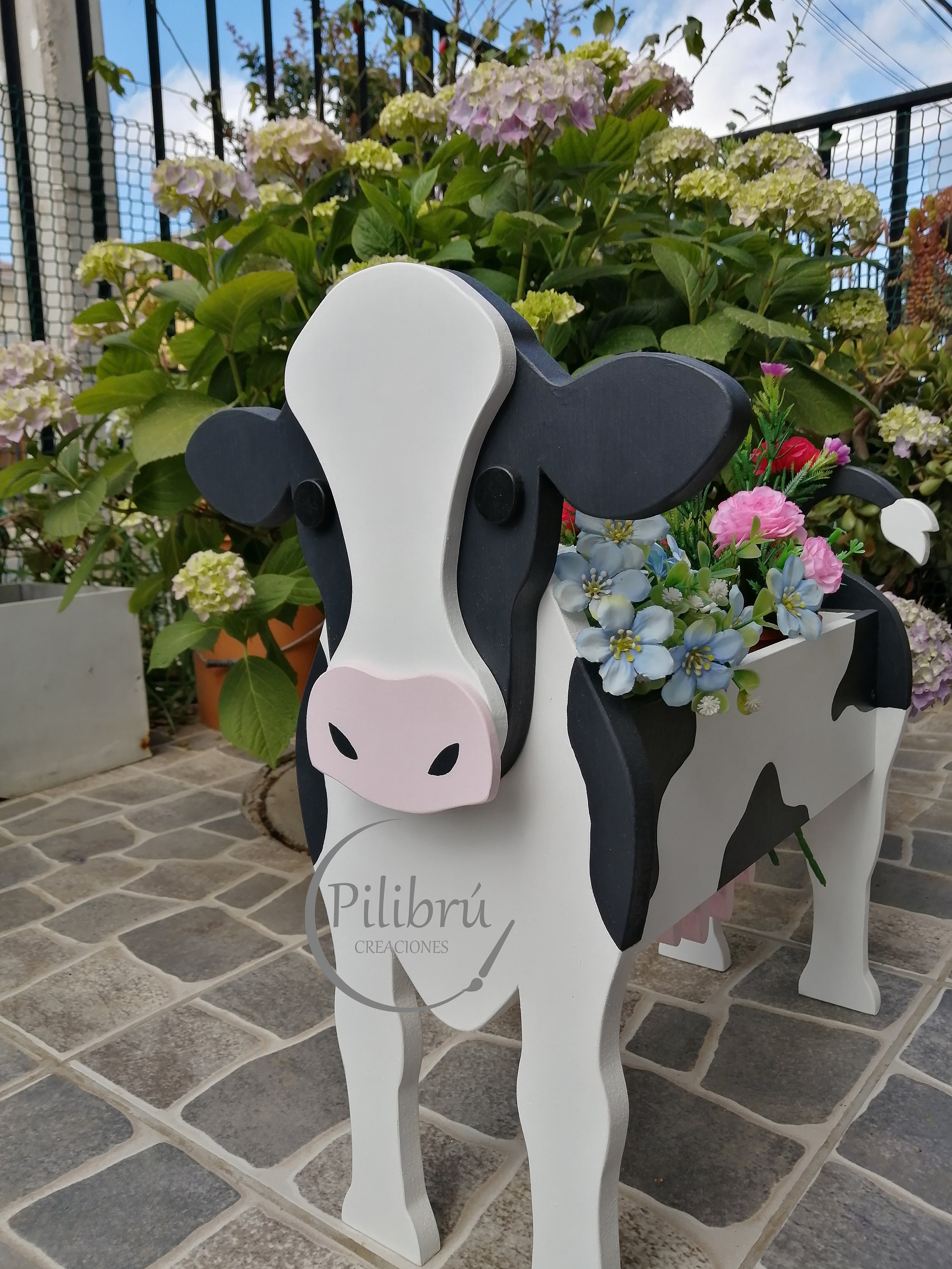 Scroll Saw Pattern Cow Planter Farm Animal Garden Ornament - Etsy UK