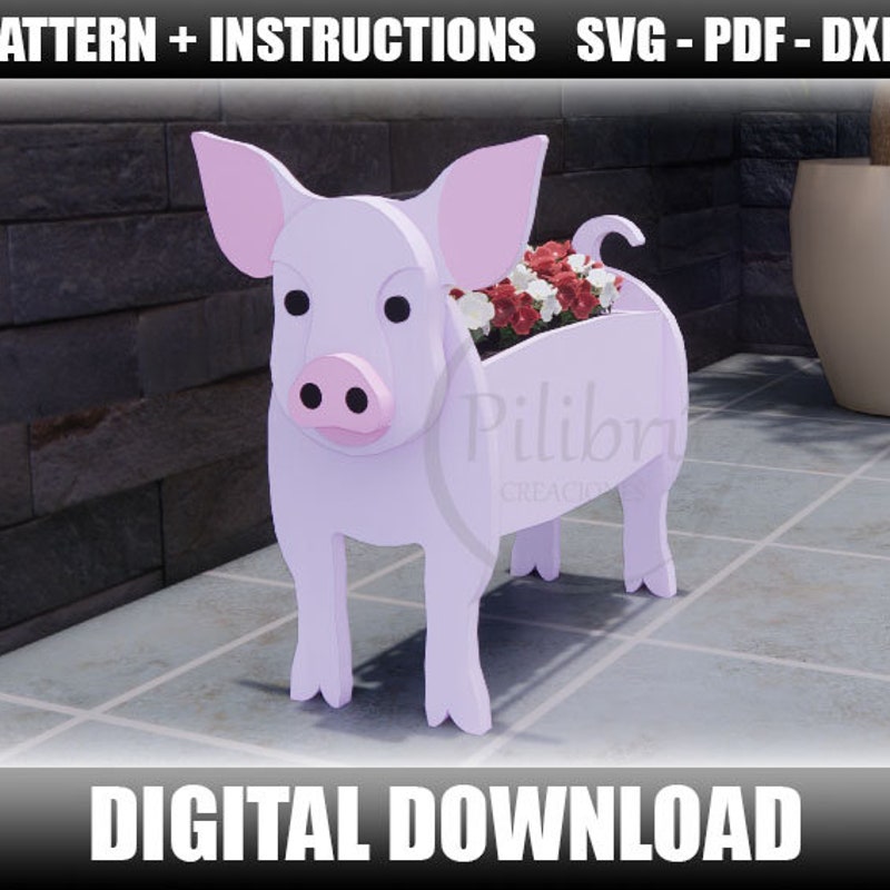 Pig Planter - Etsy UK