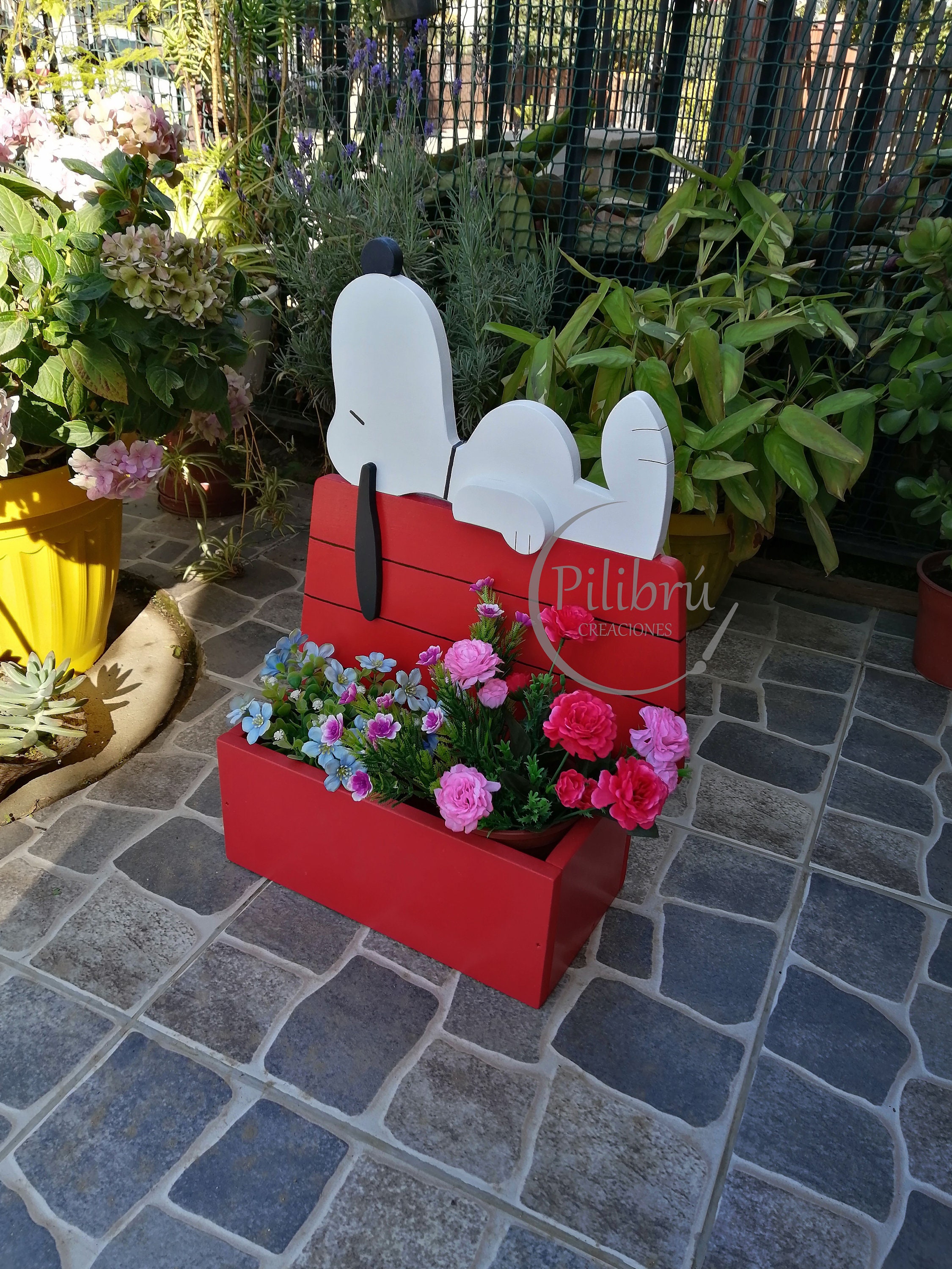 Snoopy Planter Snoopy Character Pattern Wooden Planter - Etsy Canada