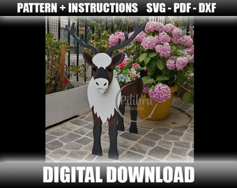 Scroll Saw Pattern Pig Planter Farm Animal Garden Ornament | Etsy